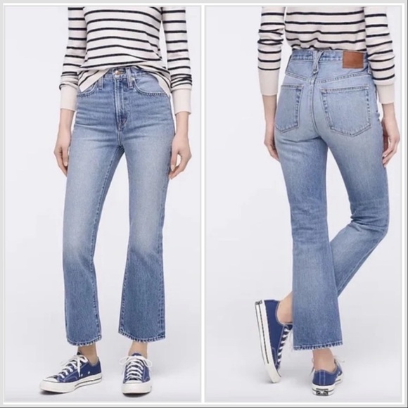 point sur | Jeans | J Crew Point Sur Rigid Kickout Crop Jean In Sailor ...